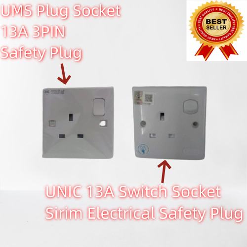 (UNIC 13A /UMS 3PIN)Switch Socket Sirim Electrical Safety Plug ...