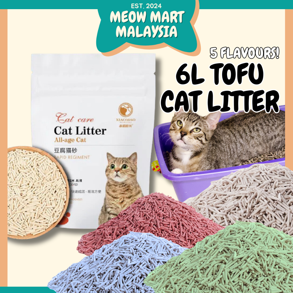6L Premium Tofu Cat Pet Litter Flushable Kitty Ultra Absorbent and Fast ...