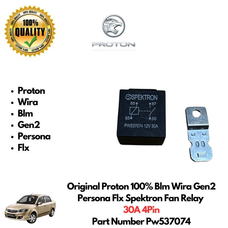 Original Proton 100% Blm Wira Gen2 Persona Flx Spektron Fan Relay 30A ...