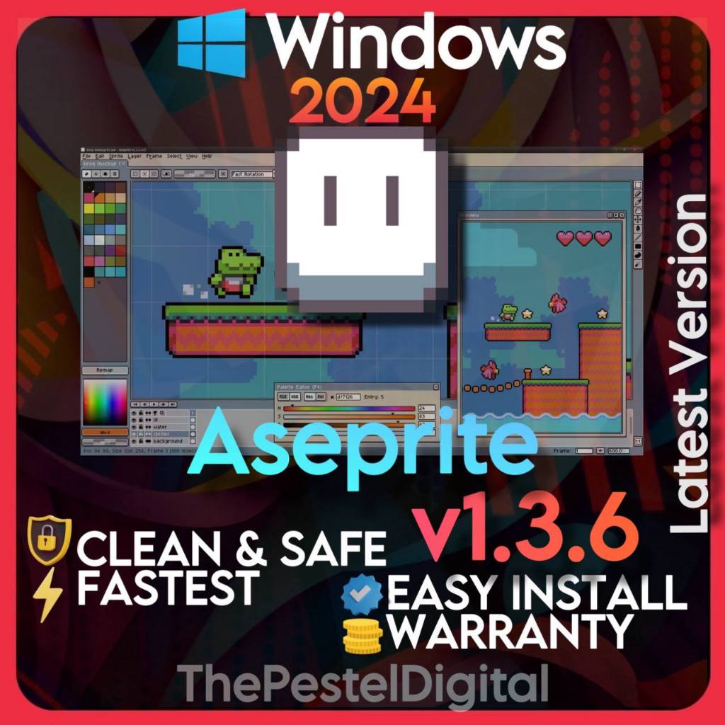 Aseprite Pixel Lifetime v1.3.6 Full Version | Windows | 2024 | Shopee Malaysia