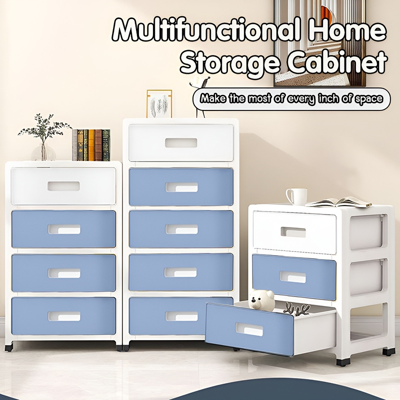 Plastic Storage Drawer Cabinet Children's Kitchen Storage Box Organizer ...