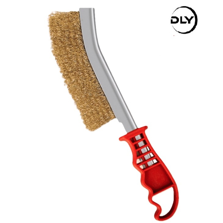 Wire Hand Brush / PVC Handle / Brass Coated / Berus Tangan Wire ...
