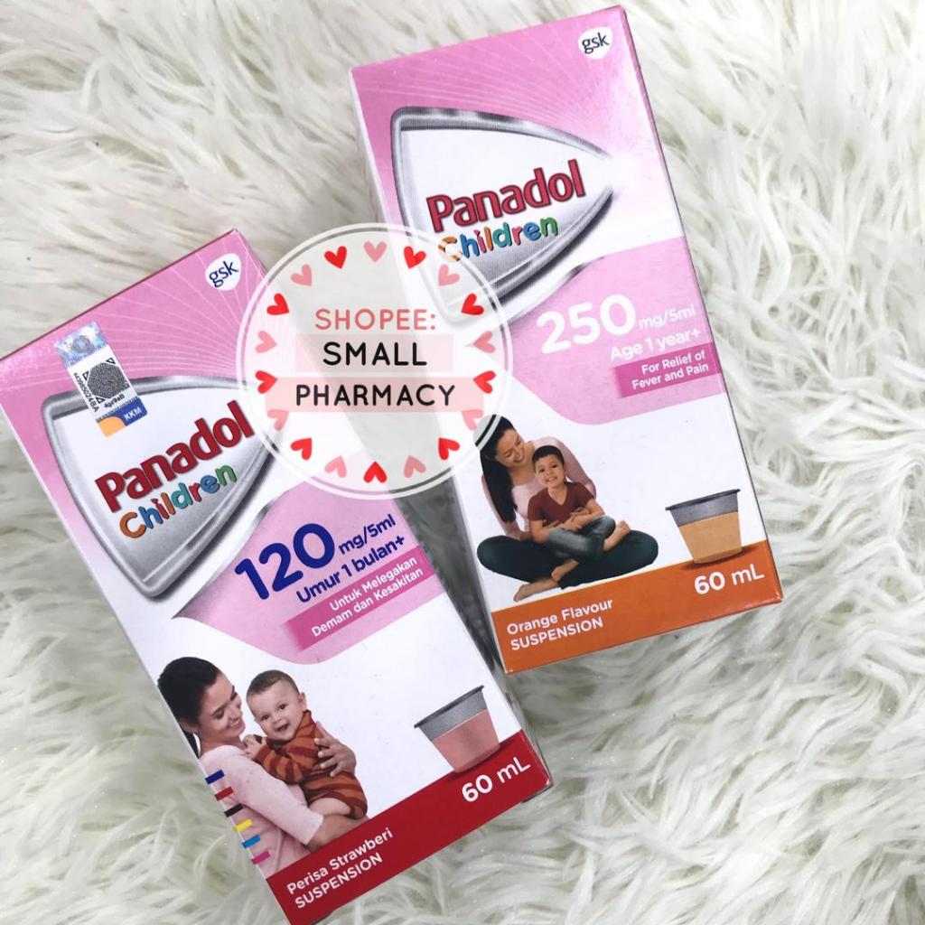 Panadol Suspension 250mg 1Tahun+ Orange 60ml 209326/125mg Strawberry 1 ...