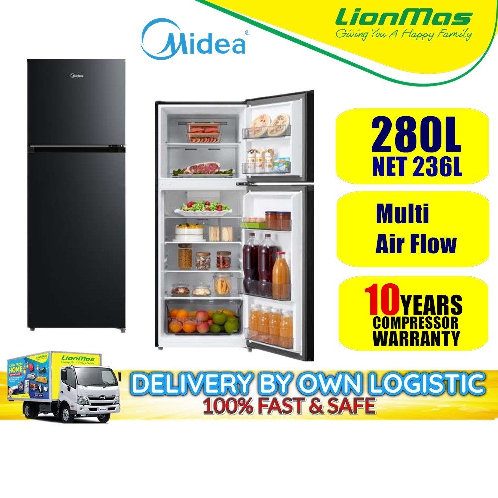 MIDEA 280L Refridgerator MDRT345MTB30 / 200L MDRT267MTB30 Non ...