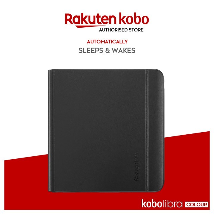 Kobo Libra Colour Notebook SleepCover Black - N428-AC-BK-N-PU | Shopee ...