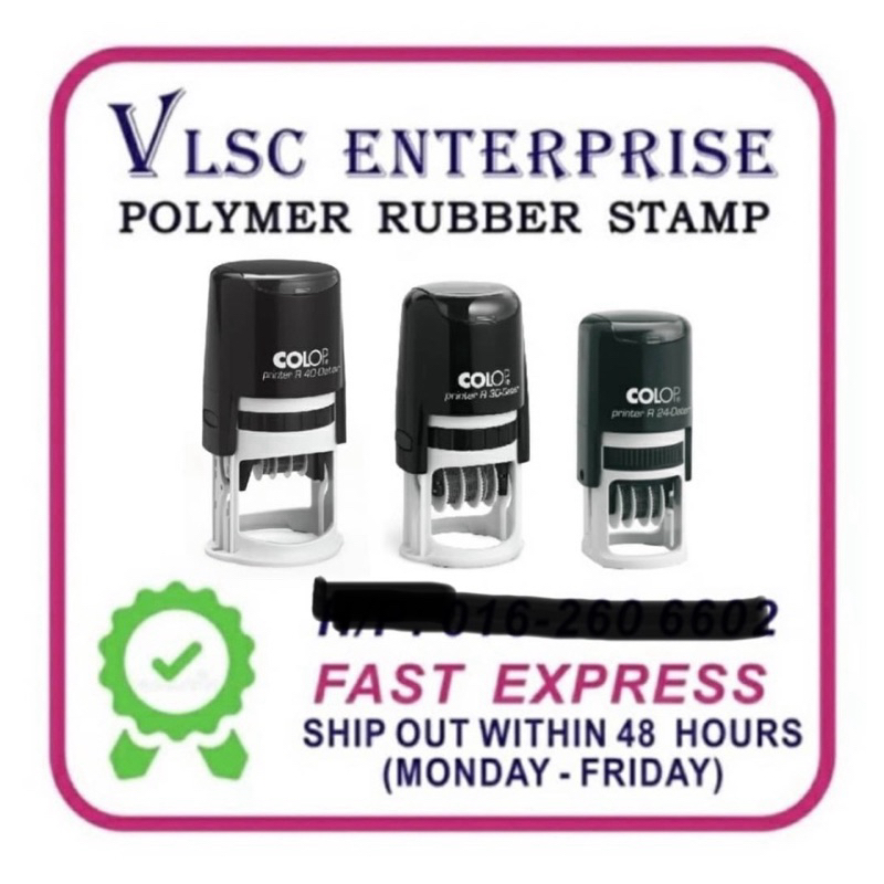 COLOP Round Dater Self ink / R24D / R30D / R40D | Shopee Malaysia