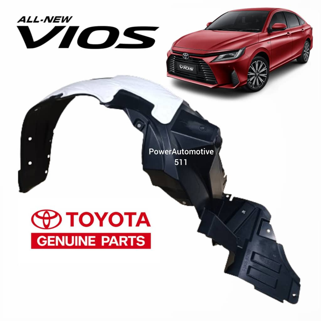 Toyota Vios 2022 AC100 Front Fender Liner / Inner Panel Plastic Guard ...