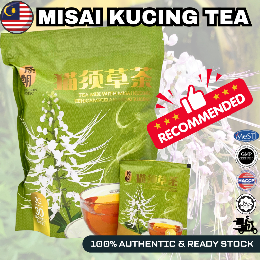 *Ready Stock* 30 SACHET Misai Kucing Tea 100% Original | HALAL | Shopee ...