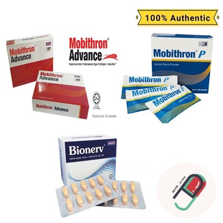 Bionerv (60's) / Mobithron P (28 Sachets) / Mobithron Advance (30's ...