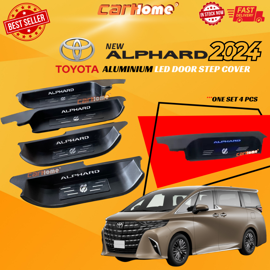 TOYOTA ALPHARD VELLFIRE AGH40 AH40 2024 FULL LED ALUMINIUM SIDE DOOR ...