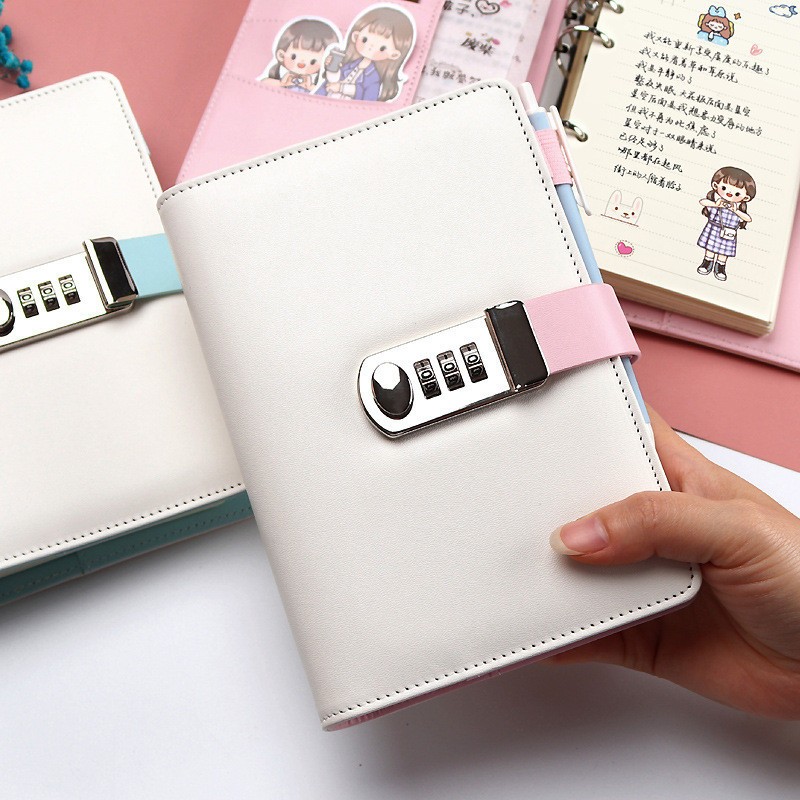 Budget Notebook Password Lock Student Stationery High-value Diary with ...