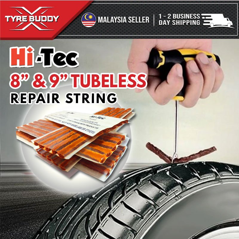 HI-TEC Tyre Tubeless Puncture Repair String; Tyre String Tayar; Cacing ...