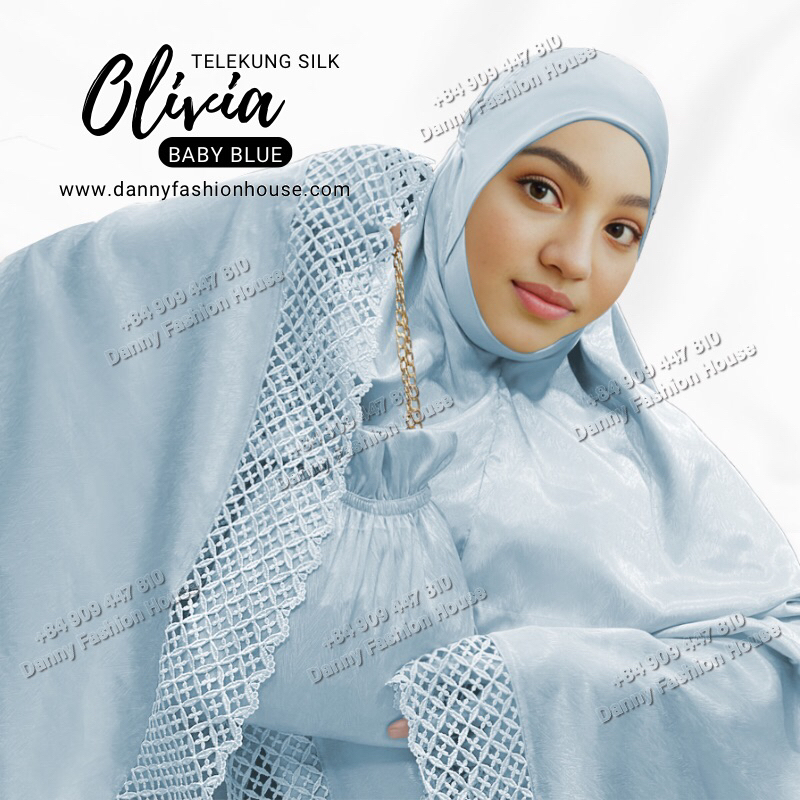 DANNY TELEKUNG SILK TRAVEL 🌸 DESIGN BARU TELEKUNG OLIVIA | Shopee Malaysia