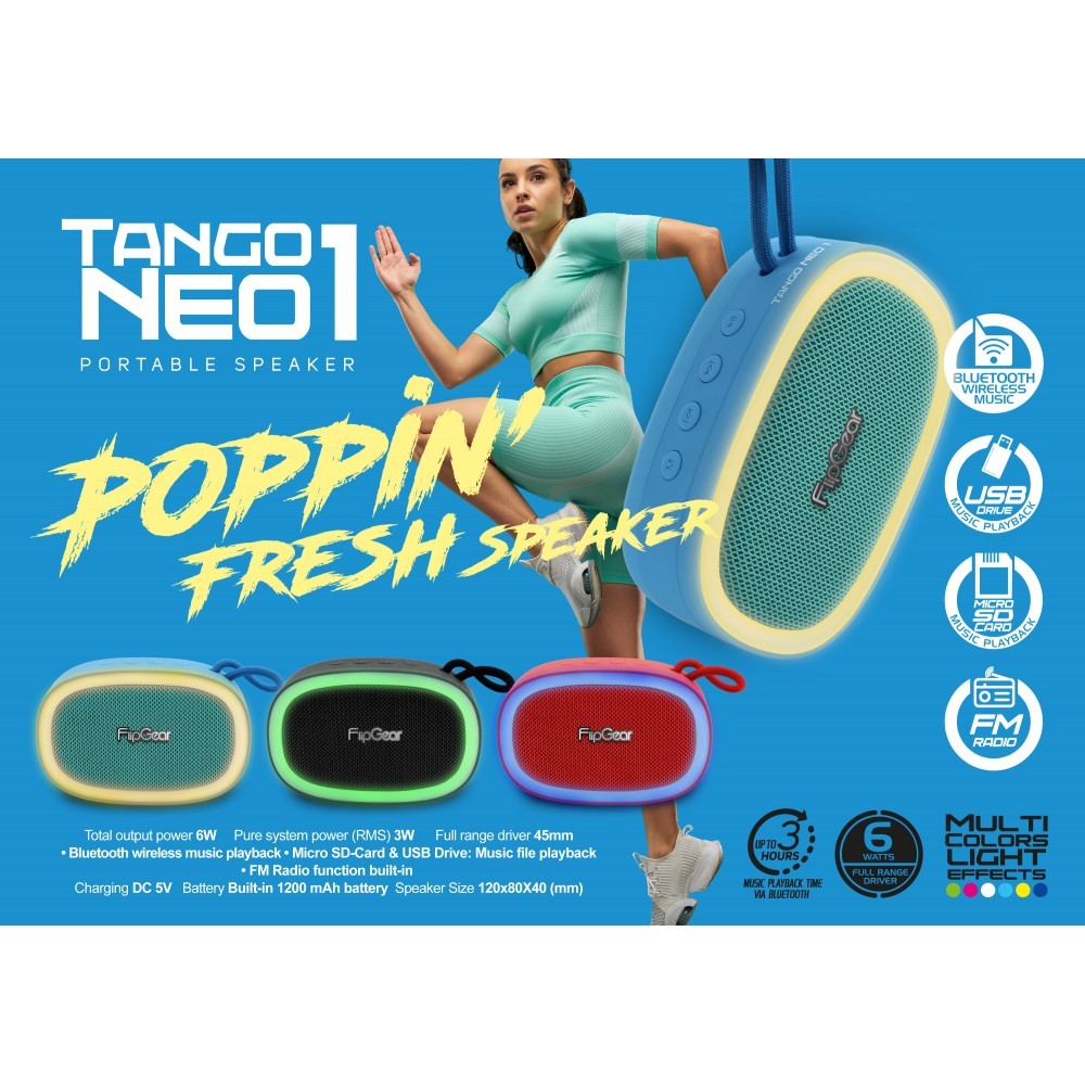 VinnFier Tango Neo 1 Lightweight Portable Bluetooth Speaker | Shopee ...
