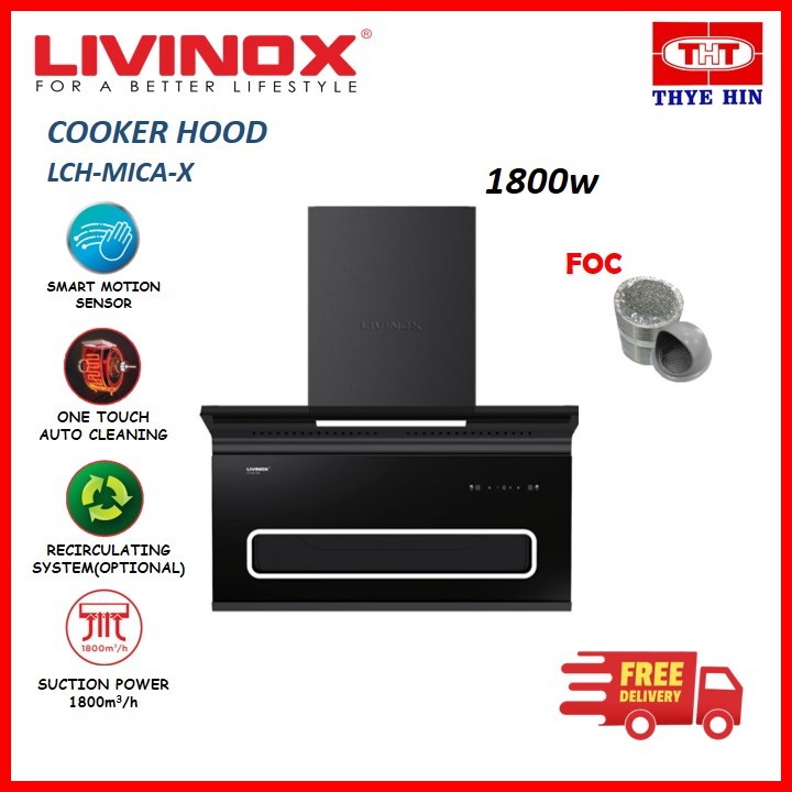 LIVINOX COOKER HOOD LCH-MICA-X-90L (1800m3/h) | Shopee Malaysia