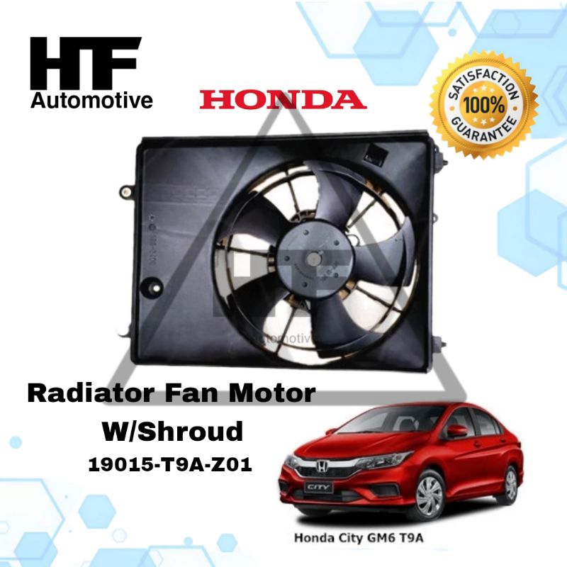 Honda City T9A GM6 2014-2019 Radiator Fan Motor With Shroud Assy ...