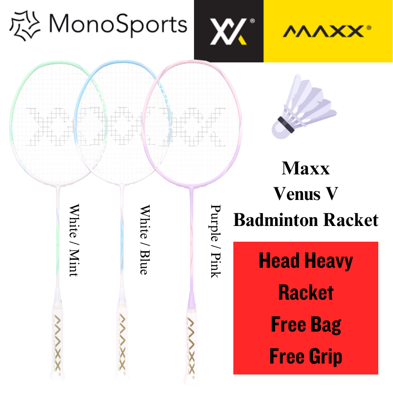 Maxx Venus V Badminton Racket 100% Original | Shopee Malaysia