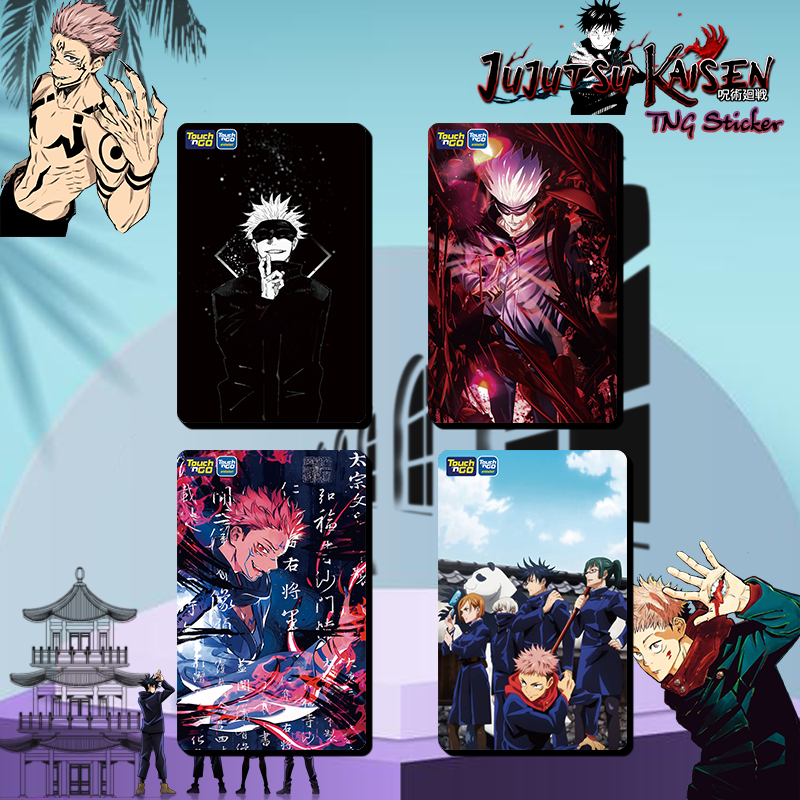JUJUTSU KAISEN - Tng Touch N Go Sticker/Bank Card Sticker Cover ...