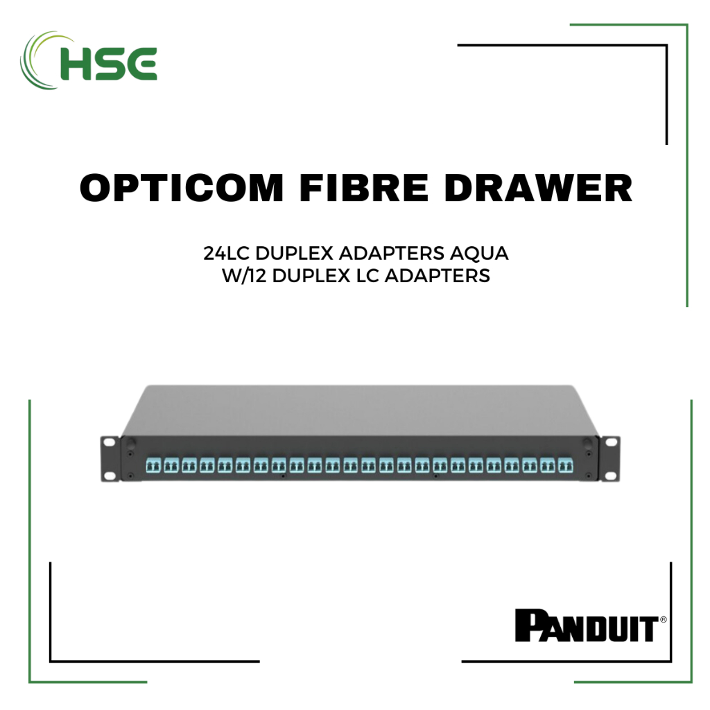 Panduit OPTICOM FIBER DRAWER 24LC DUPLEX ADAPTERS AQUA | Shopee Malaysia