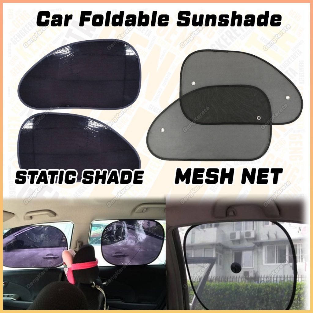 Universal Foldable Sunshade Mesh Shade Net Car Front Windshield Sun ...