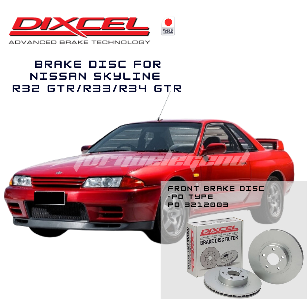 (NISSAN SKYLINE GTR R32/R32/R34) DIXCEL BRAKE DISC PD TYPE FRONT PD 3212003 | Shopee Malaysia