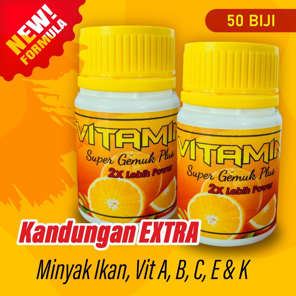 Ubat Gemuk Vitamin Super Gemuk Plus (💯 ORIGINAL HQ) | Shopee Malaysia
