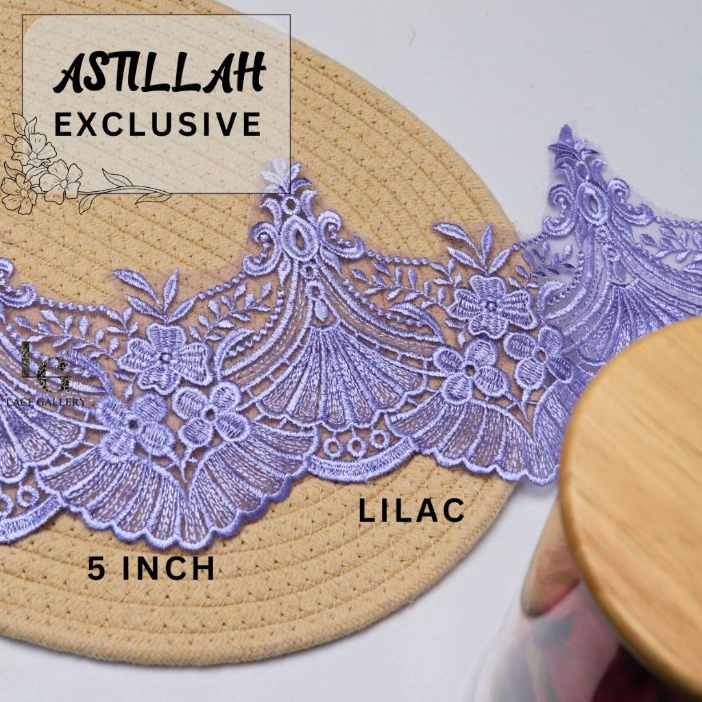 🔥 0.5M | ASTILLAH EXCLUSIVE BORDER LACE BAJU RENDA KAIN AKSESORI ...