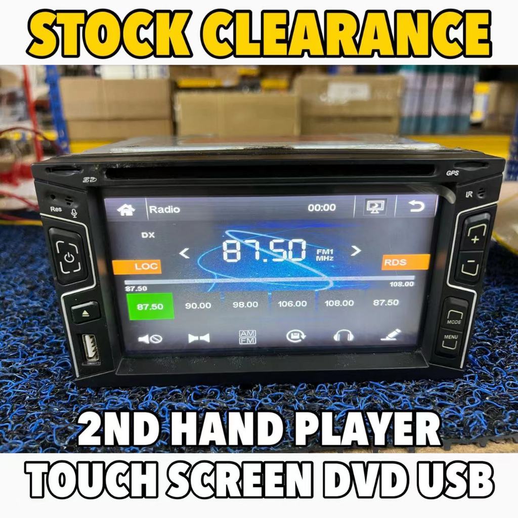 2nd Hand Touch Screen Car Multimedia DVD CD USB Radio FM Double Din ...