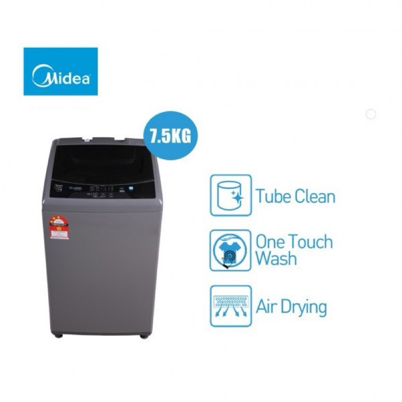 Midea Fully Auto Washer Washing Machine (7.5kg) MFW-EC750 | MFW-EC850 ...