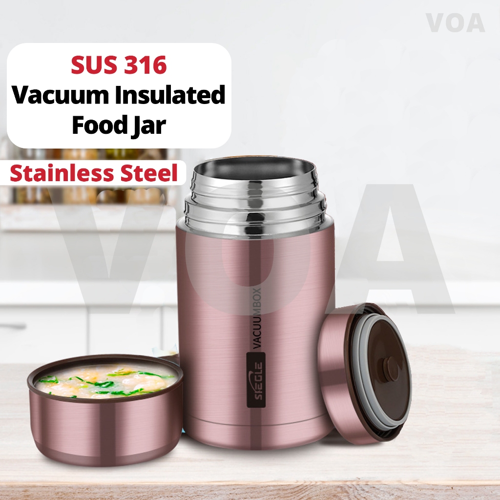 VOA SUS 316 Stainless Steel Vacuum Thermos Food Jar 1000ml / Keep Warm ...