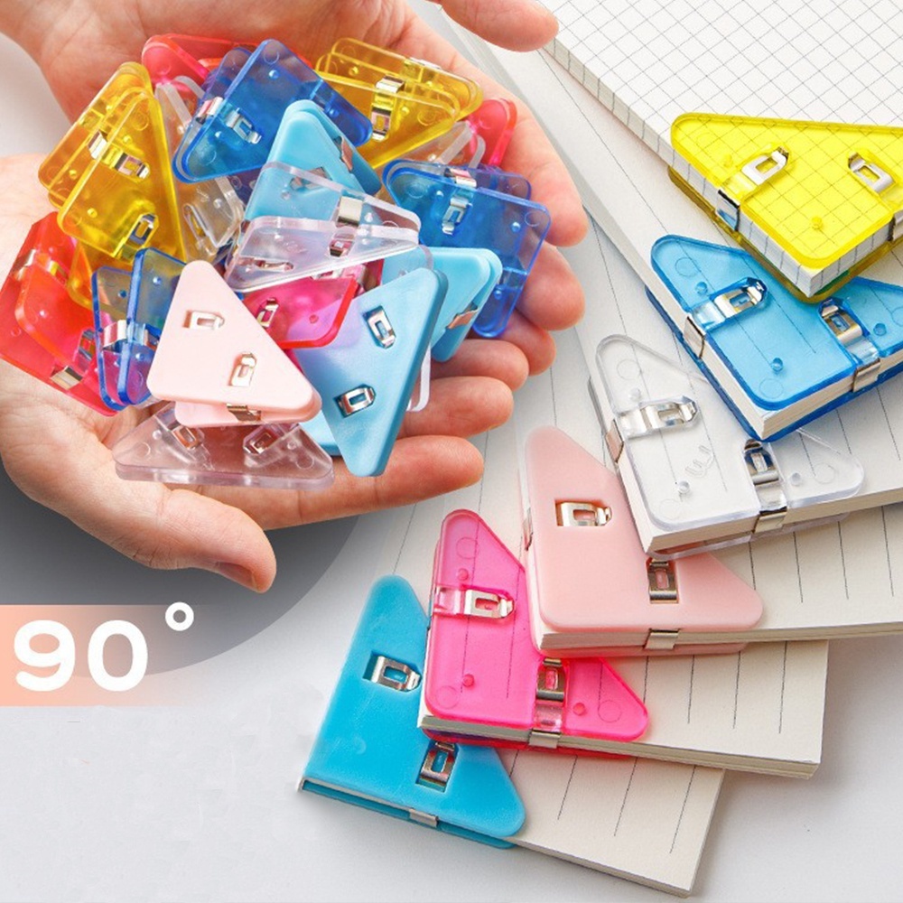 Binder Clips Triangle Clip Stationery Transparent Triangle & Square ...