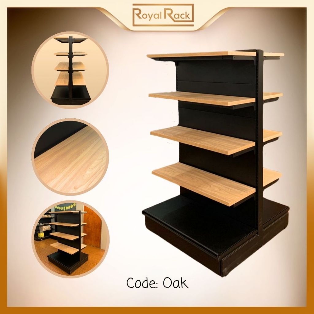 RoyalRack 【Free Shipping】 Island Gondola 2.0 Metal Melamine Board Back ...