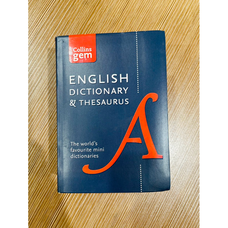(Preloved & Original ) Collins English Gem Dictionary and Thesaurus by ...