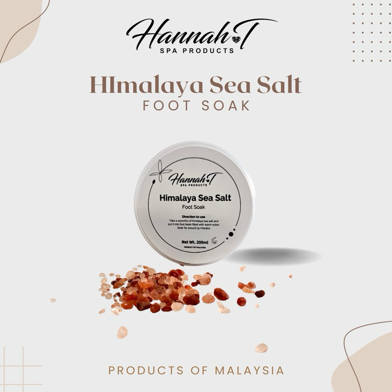 Hannah T Himalaya Sea Salk Foot Soak Pedicure 海盐泡脚 | Shopee Malaysia