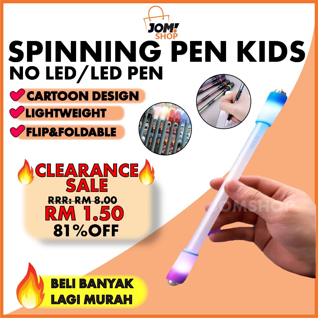 LED Pen Spinning Pen Light Spining Pen Lampu Murah Balance Pen Spiner ...