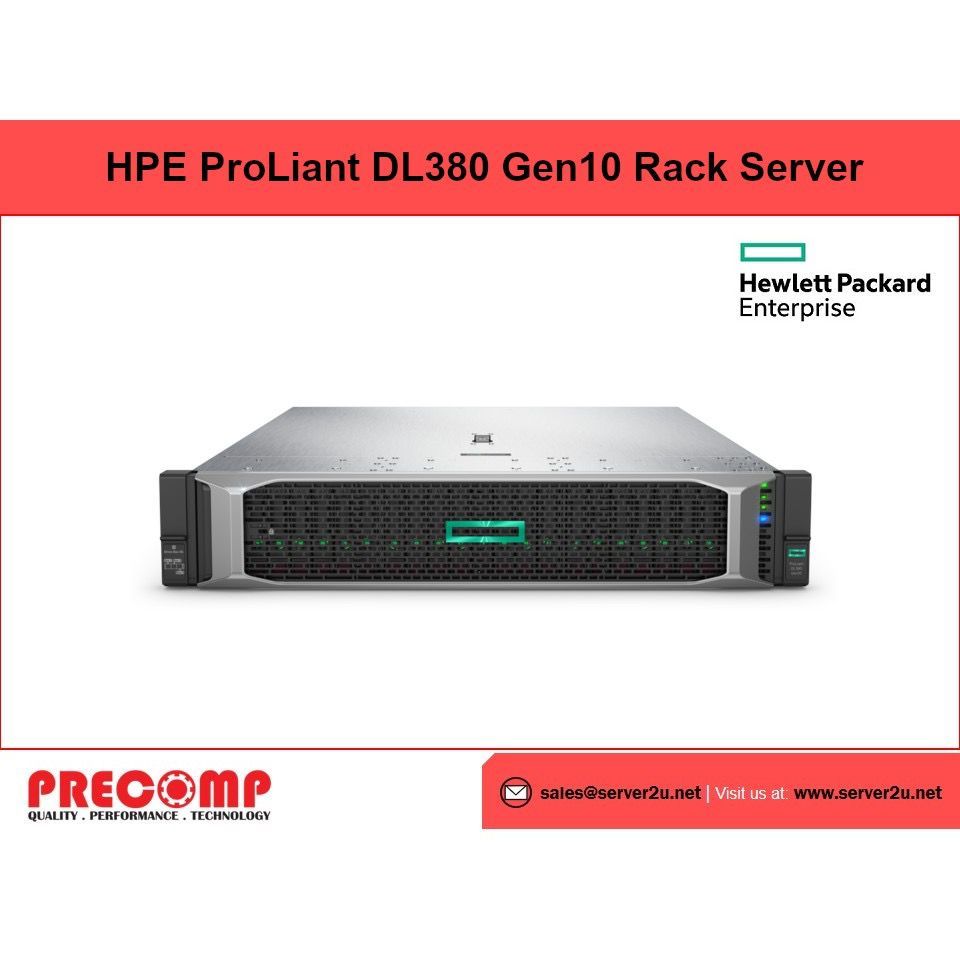 (Refurbished) HPE Proliant DL380 Gen10 Rack Server (2xXP8164.1024GB.2x3 ...