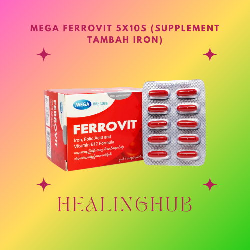 MEGA FERROVIT 5X10S (supplement tambah iron) | Shopee Malaysia
