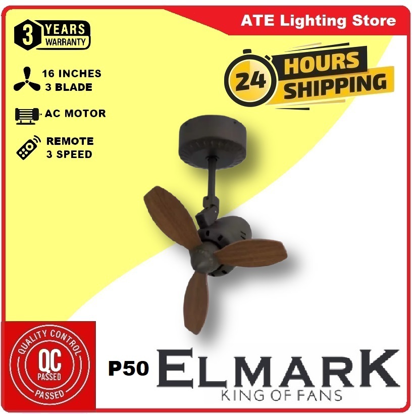 ELMARK / 18 INCHES / AC FAN / P50 / 3 BLADES / CEILING FAN / WALL FAN ...
