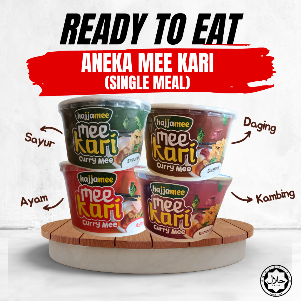 CHEF ZAM Mee Kari Pelbagai Perisa RTE food Noodle Instant Meal Ready to ...