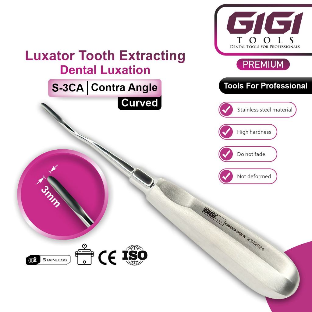 Gigi Tools Luxator Tooth Extracting Elevators Dental Luxation Kit ...