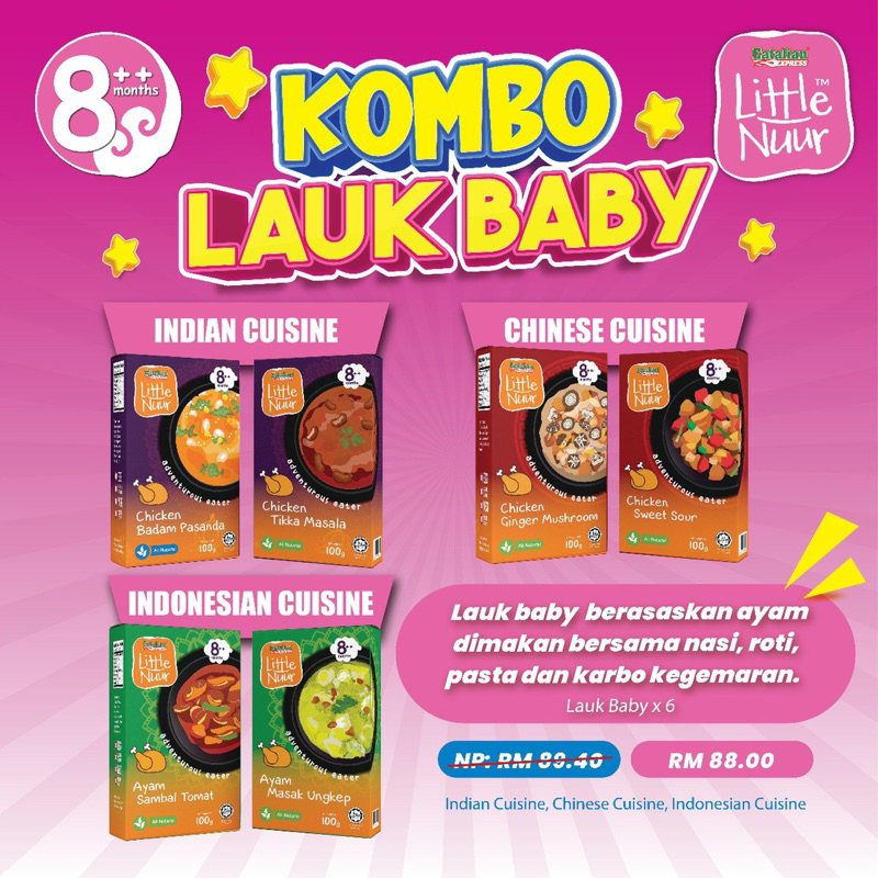 Little Nuur Lauk Baby Combo 8 bulan & keatas | Shopee Malaysia