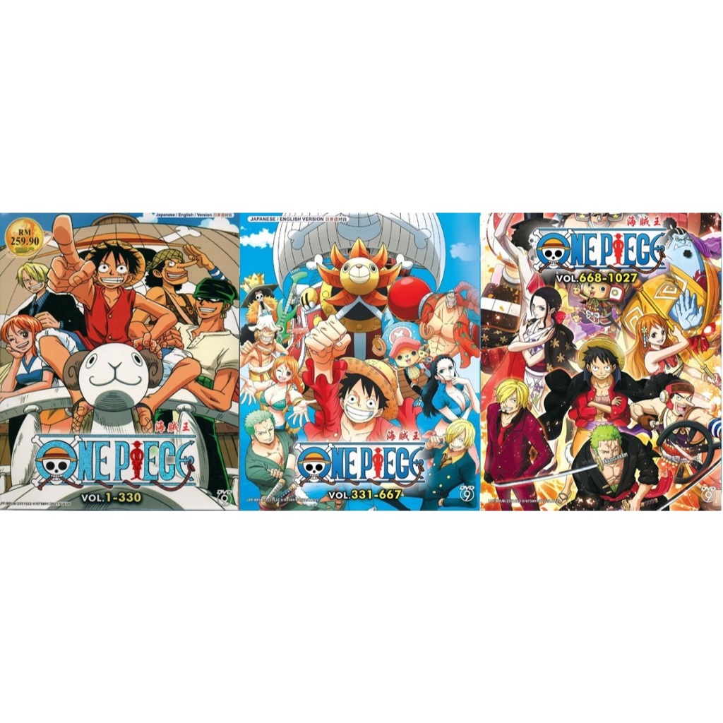 Anime DVD One Piece Box 1-3 Vol.1-1027 海贼王 ( 3 Boxsets ) | Shopee Malaysia