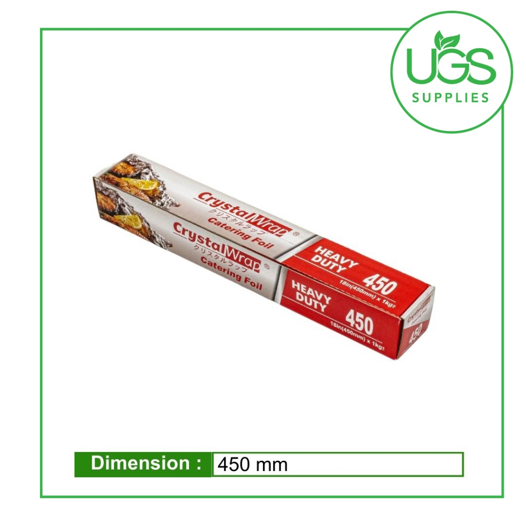 Crystal Wrap Aluminium Foil 450mm C/W Cutter 1.0Kg | Aluminum | High ...
