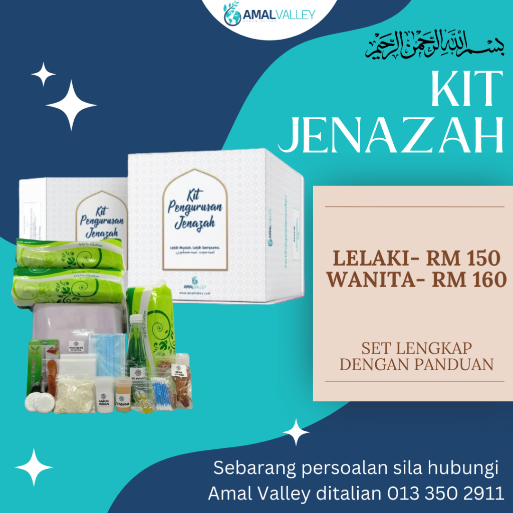 AMALVALLEY Kit Pengurusan Jenazah [ lelaki & perempuan ] | Shopee Malaysia