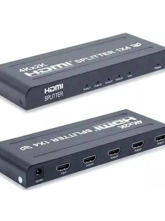 High Quality UHD 4K x 2K, 3D 4 Port Hdmi Splitter with 3 Pin UK Plug ...