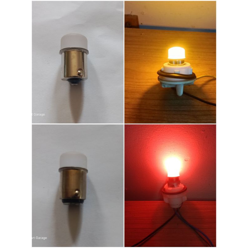 1156 1157 LED Bulb Red/Merah & Orange/Oren untuk Lampu Belakang Albino ...