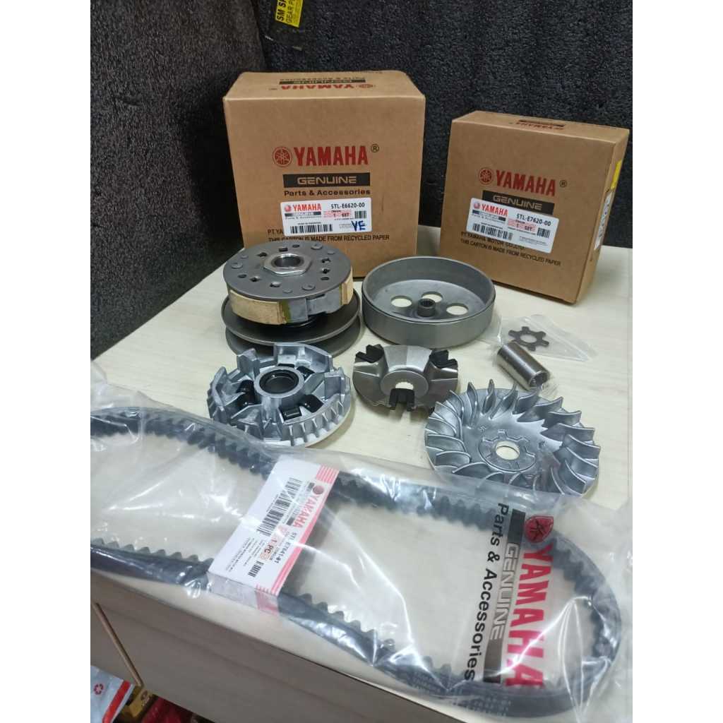 YAMAHA EGO EGOS EGO-S EGO S NOUVO NOUVOS NOUVO-S NOUVO S FORNT+REAR PULLEY SET+V BELT COMBO ...
