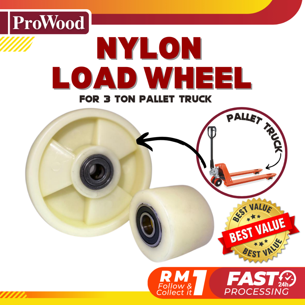 67*75 / 170*50(mm) Nylon Load Wheel 3 Ton Pallet Truck Wheel Nylon ...