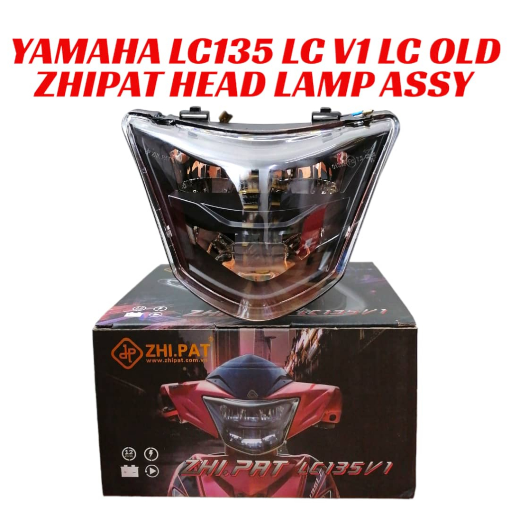 ZHIPAT Yamaha LC135 LC135 V1 LC OLD Head Lamp Assy ( Clear ) Lampu LED ...