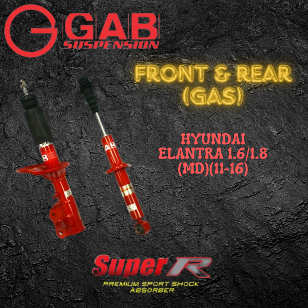 Original GAB Super R Absorber - FRONT & REAR GAS ELANTRA 1.6/1.8(MD)(11 ...